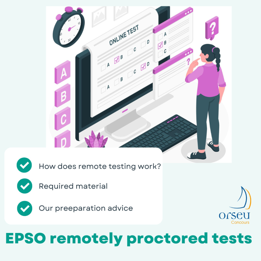 Les tests à distance de l'EPSO